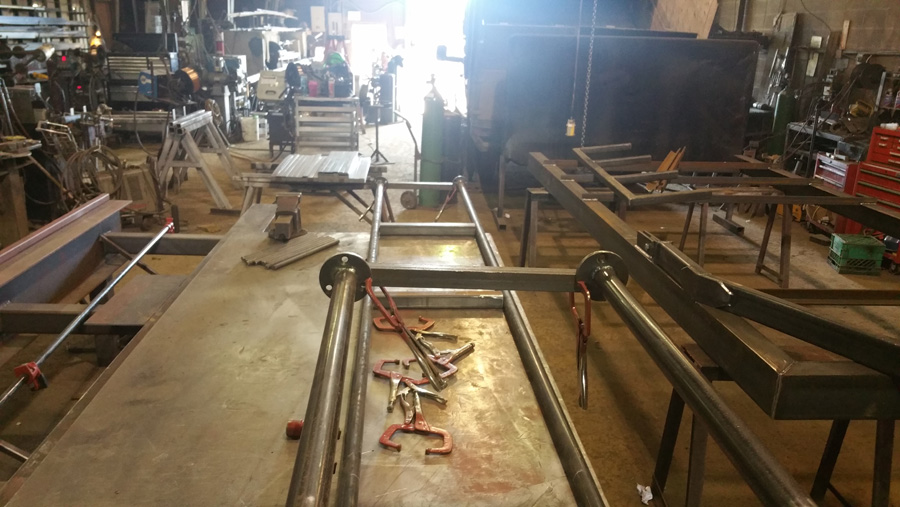 Exterior Wall Mount Ladder Welding Project | The Welding Shop Calgary