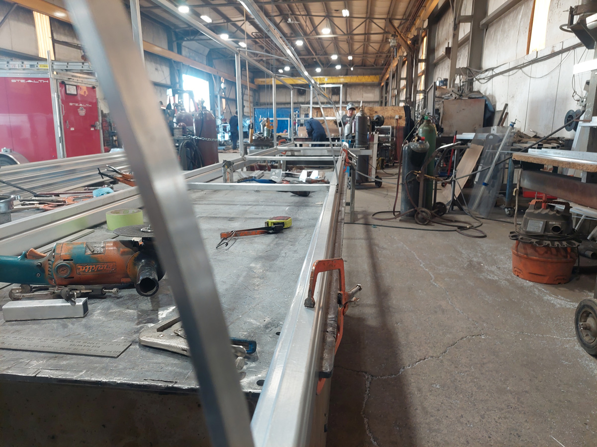 Shop Awning Framework | The Welding Shop Calgary